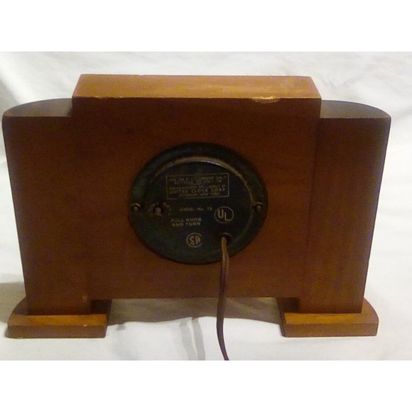 Wooden | Wall Decor | Vintage United Clock Corp Brooklyn Ny Model 75 ...